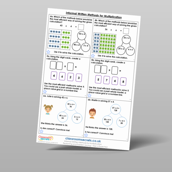 Year 4 Informal Written Methods For Multiplication Reasoning And ...