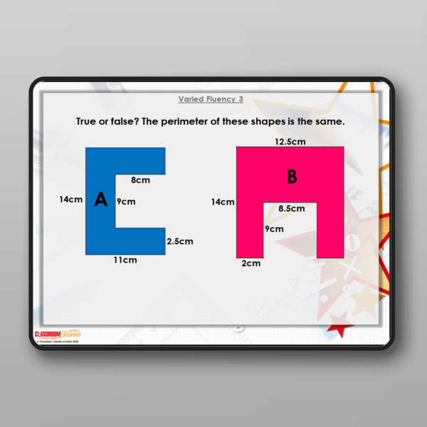 Year 5 Calculate Perimeter Modelling Ppt Resource | Classroom Secrets