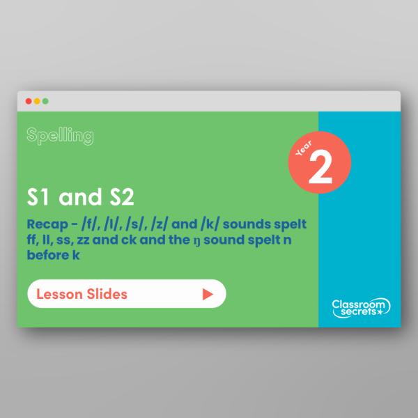 Year 2 Sounds Spelt Ff Ll Ss Zz And Ck And N Before K Resource Pack ...