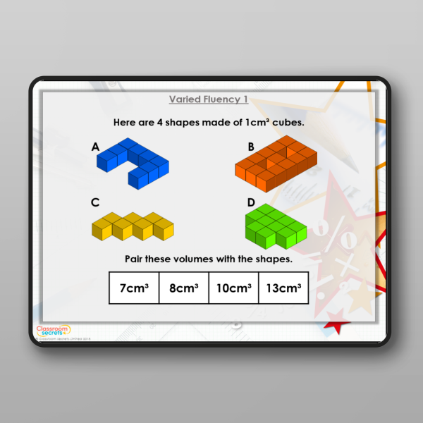 Year 5 Compare Volume Modelling Ppt Resource | Classroom Secrets