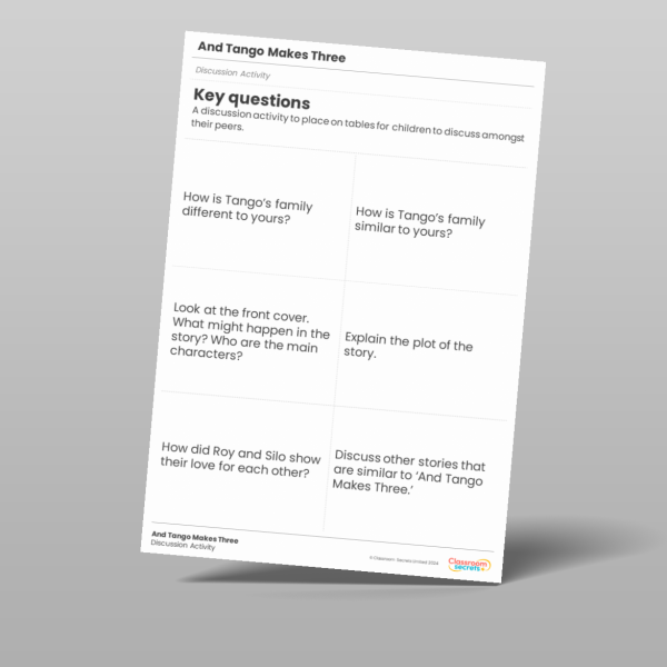 Lsk2 And Tango Makes Three Activities Resource | Classroom Secrets