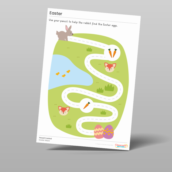 Eyfs Easter Pencil Control Maze Resource | Classroom Secrets