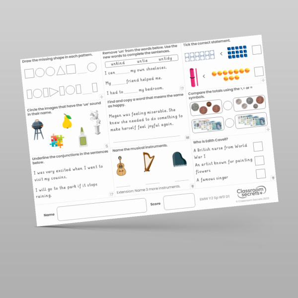 Year 2 Early Morning Work Spring Week 11 Resource | Classroom Secrets