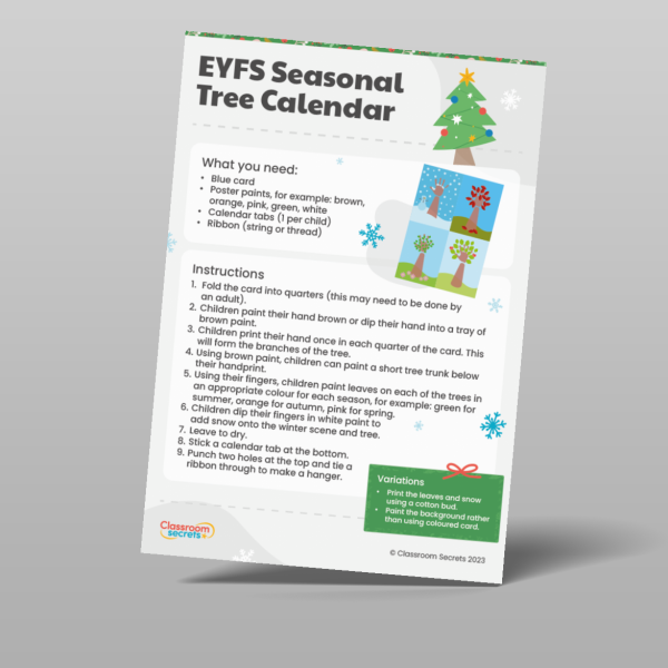 Eyfs Seasonal Tree Calendar Resource | Classroom Secrets