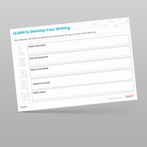 UKS2 Wonder Writing Unit Learn To Develop Your Writing Resource ...