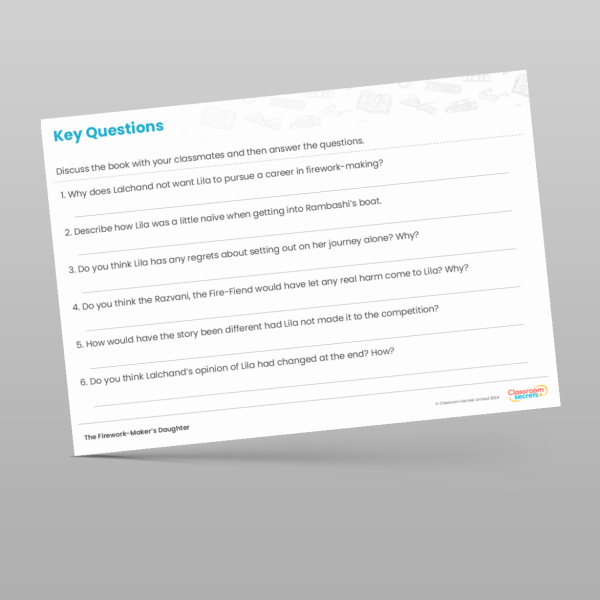 Year 5 The Firework Maker S Daughter Writing Unit Key Questions ...