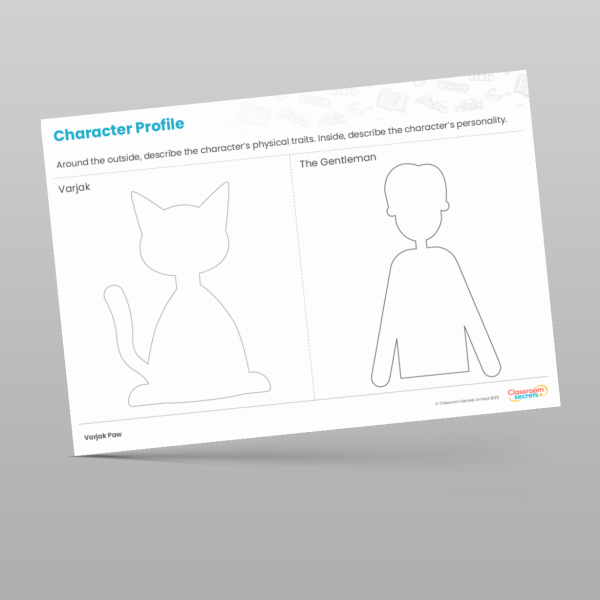 LKS2 Varjak Paw Writing Unit Character Analysis Resource | Classroom ...