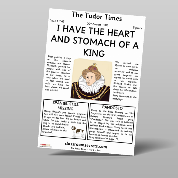 Year 2 The Tudor Times Whole Class Guided Reading Pack Resource ...