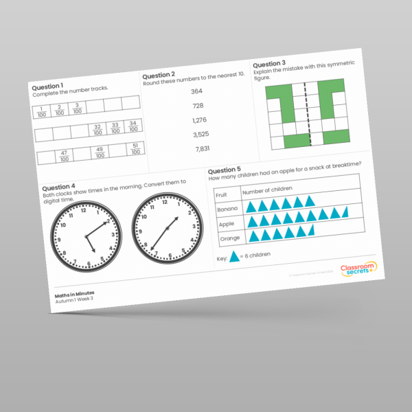 Year 5 Autumn Week 3 Maths In Minutes Resource | Classroom Secrets