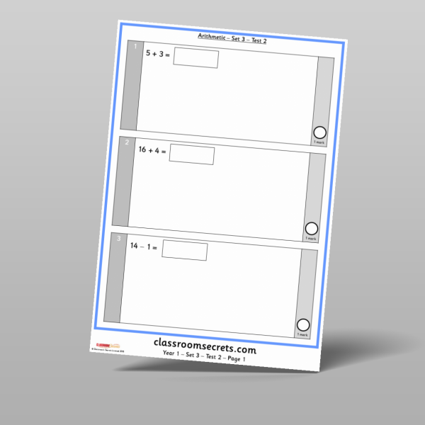 Year 1 Spring 1 Arithmetic Test Resource | Classroom Secrets