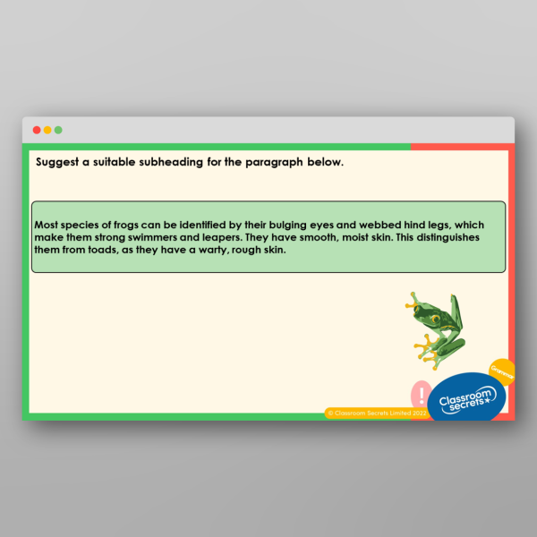 Year 6 Paragraphs In Non Fiction Teaching Ppt Resource | Classroom Secrets