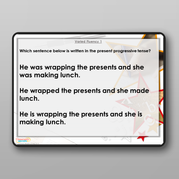 Year 3 Past And Present Tense 2 Modelling Ppt Resource | Classroom Secrets