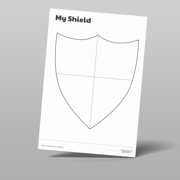 Blank Shield Templates Resource | Classroom Secrets