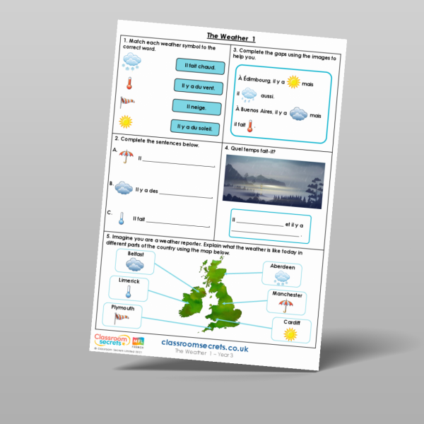 Year 3 The Weather 1 Main Activity Resource | Classroom Secrets