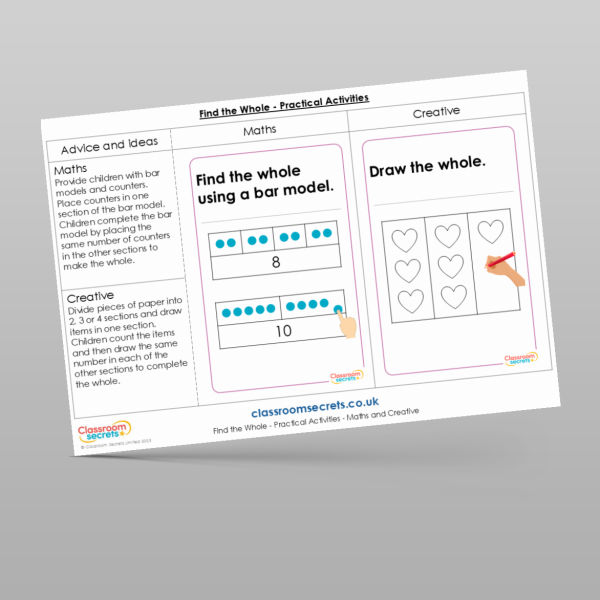 Year 2 Find The Whole Practical Activities Resource | Classroom Secrets