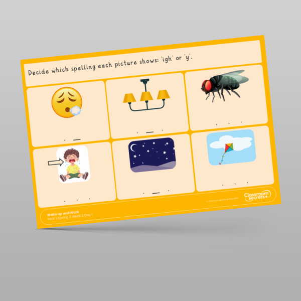 Year 1 Spring 2 Week 2 Wake Up And Work Resource | Classroom Secrets