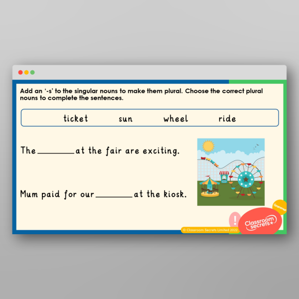 Year 1 Adding S Teaching Ppt Resource | Classroom Secrets