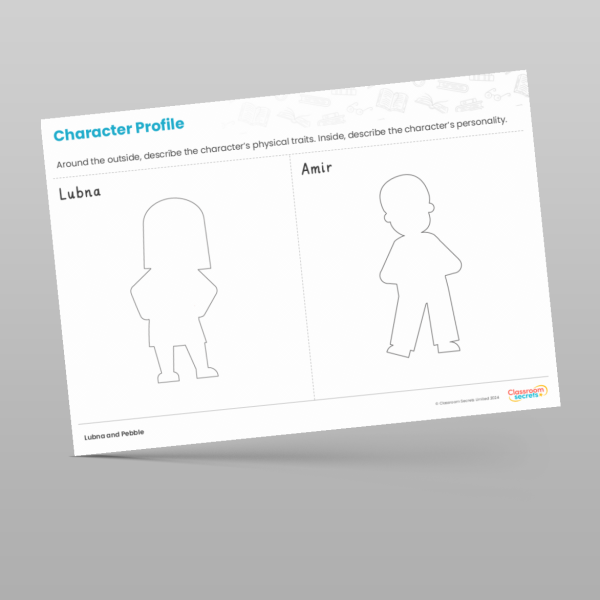 Year 2 Lubna And Pebble Writing Unit Character Profile Resource ...