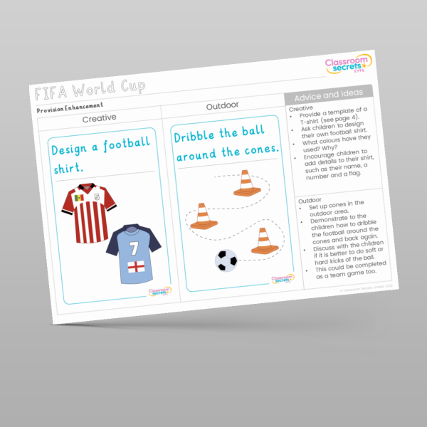 Eyfs Fifa World Cup Provision Enhancement Resource | Classroom Secrets