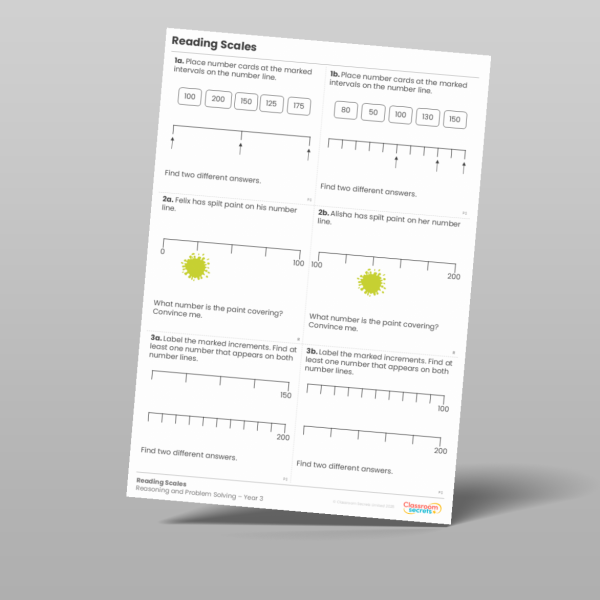 Year 3 Reading Scales Reasoning And Problem Solving Resource ...