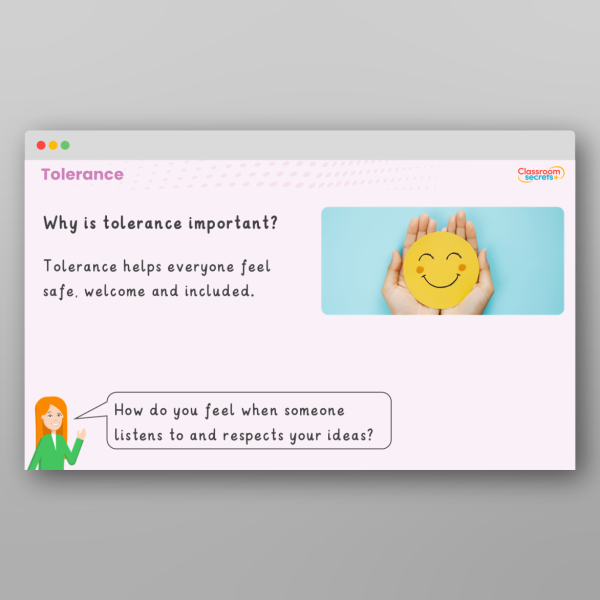 KS1 Values Resource Tolerance Resource | Classroom Secrets