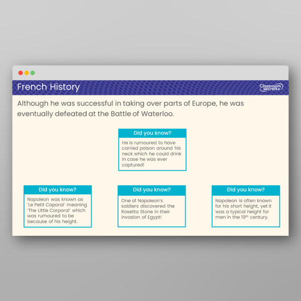 Year 6 French History Teaching Ppt Resource | Classroom Secrets