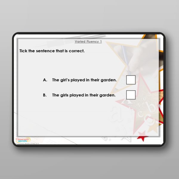 Year 2 Plural Or Possessive Modelling Ppt Resource | Classroom Secrets