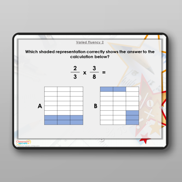 Year 6 Multiply Fractions By Fractions Modelling Ppt Resource ...