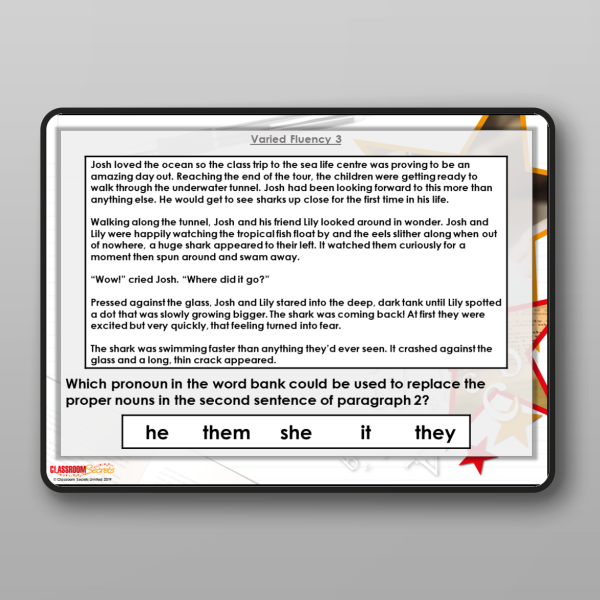 Year 4 Using Pronouns And Conjunctions In Paragraphs Modelling Ppt ...