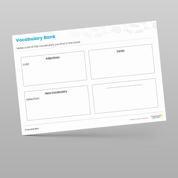 Year 3 Croc And Bird Writing Unit Vocabulary Bank Resource | Classroom ...