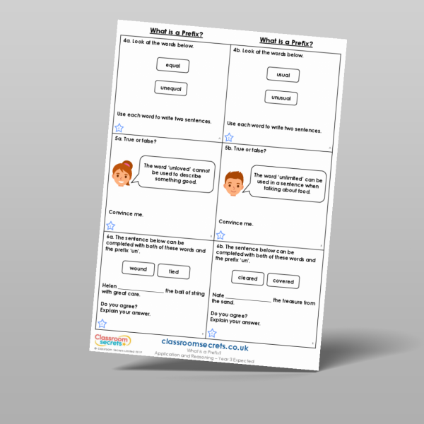 Year 3 What Is A Prefix Application And Reasoning Resource | Classroom ...