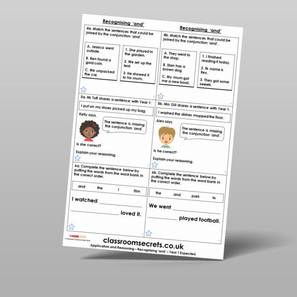 Year 1 Recognising And Application And Reasoning Resource Classroom Secrets