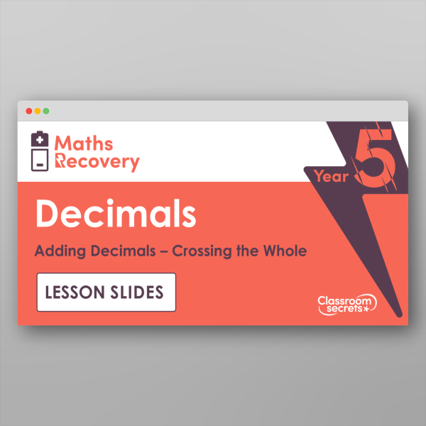 Year 5 Add And Subtract Decimals Across 1 Lesson Slides Resource ...