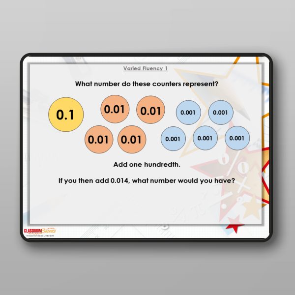 Year 5 Adding Decimals Within 1 Modelling Ppt Resource | Classroom Secrets