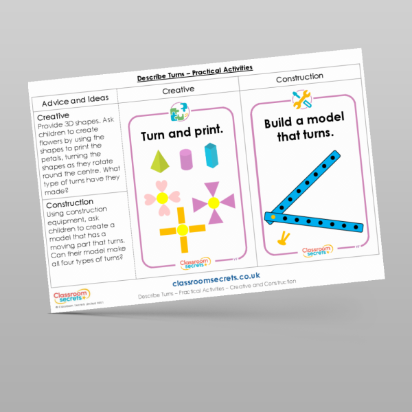 Year 1 Describe Turns Practical Activities Resource | Classroom Secrets