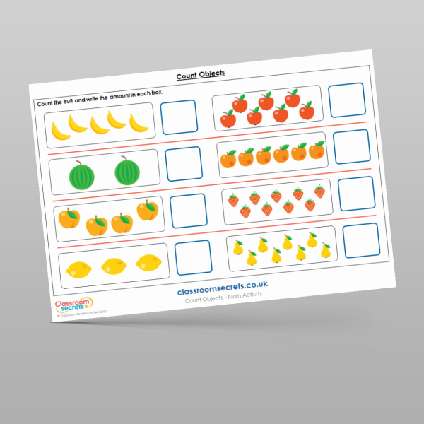 Year 1 Count Objects Main Activity Resource | Classroom Secrets