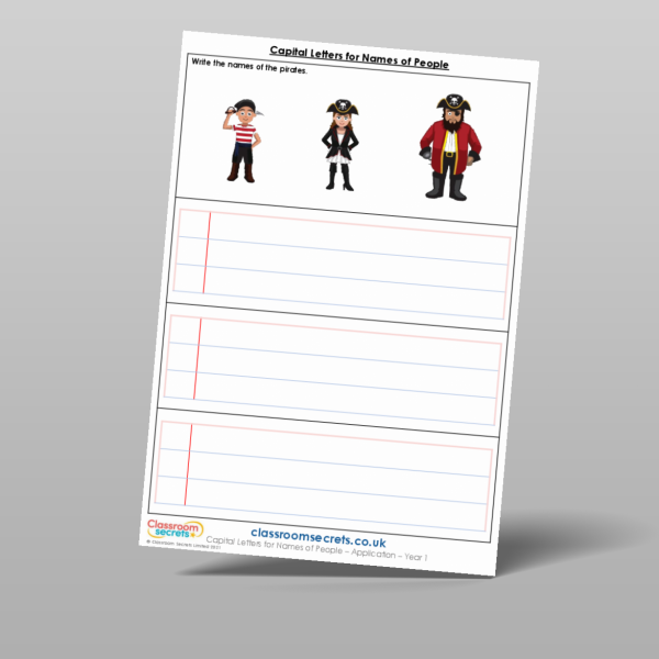 Year 1 Capital Letters For Names Of People Application Resource ...