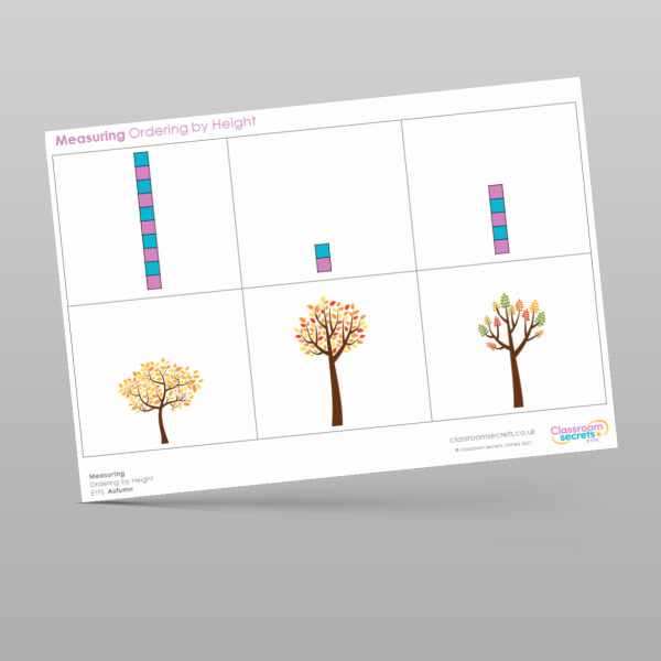 Eyfs Ordering By Height Learning Activity Resource | Classroom Secrets