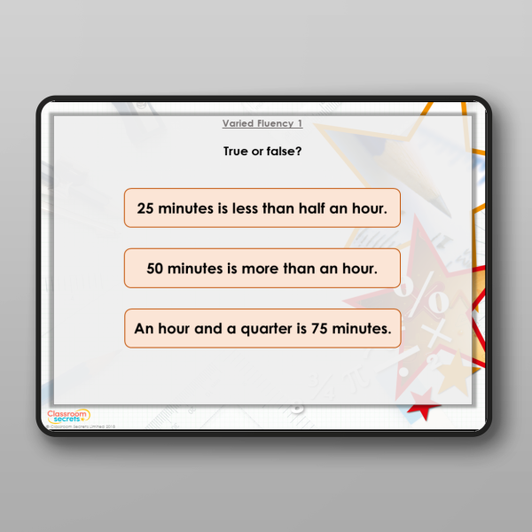 Year 2 Compare Durations Of Time Modelling Ppt Resource | Classroom Secrets