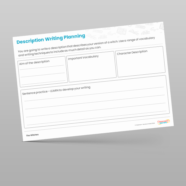 Year 5 The Witches Writing Unit Writing Planning Resource | Classroom ...