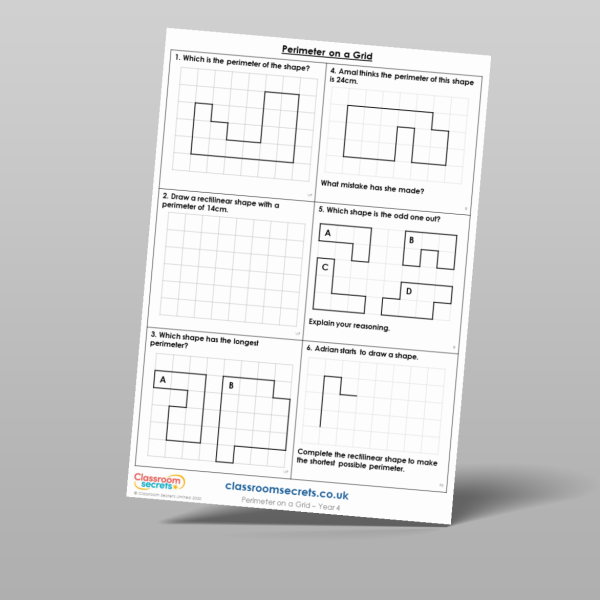 Year 4 Perimeter On A Grid Mixed Activity Resource | Classroom Secrets