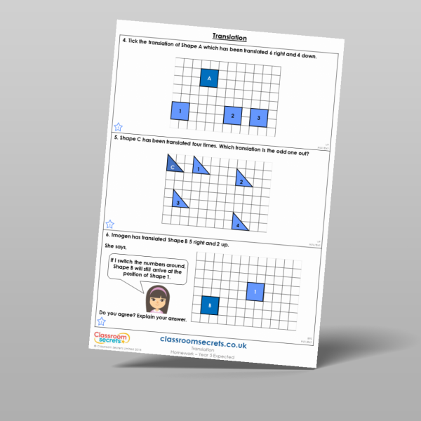 Year 5 Translation Homework Resource | Classroom Secrets
