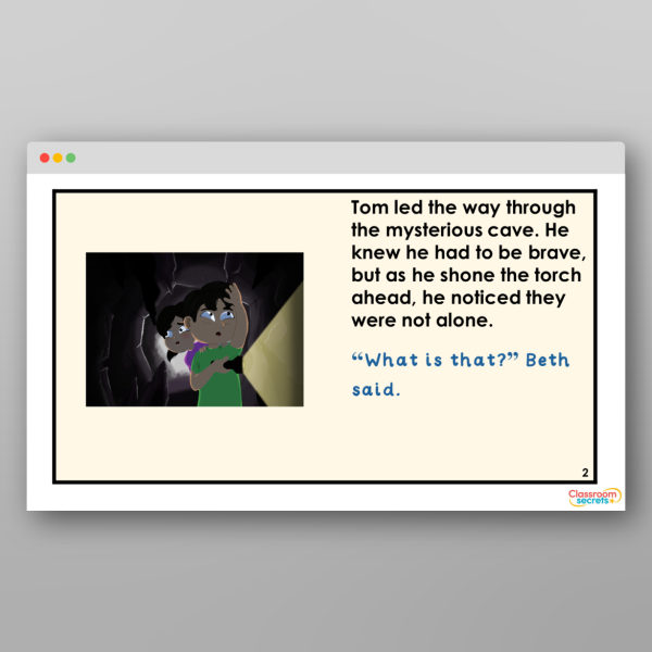 KS1 The Cave Guided Reading Activity Resource | Classroom Secrets