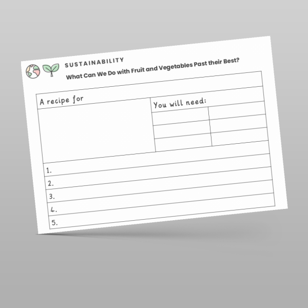 Design A Recipe Activity Resource | Classroom Secrets