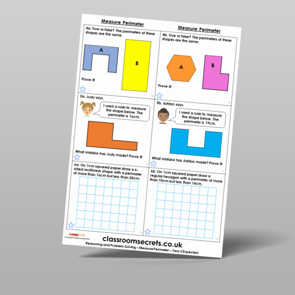 Year 5 Measure Perimeter Reasoning And Problem Solving Resource ...