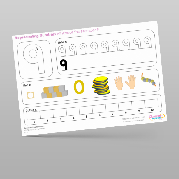 Eyfs All About The Number 9 Learning Activity Resource | Classroom Secrets