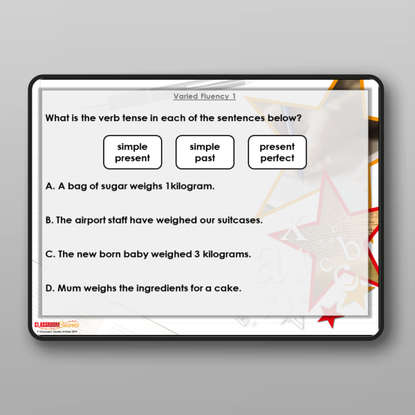 Year 4 Consolidating Tenses Modelling Ppt Resource | Classroom Secrets