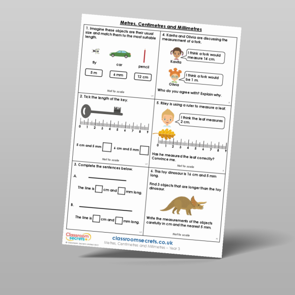 Year 3 Metres Centimetres And Millimetres Mixed Activity Resource ...