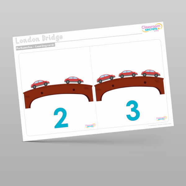 Eyfs London Bridge Counting Cards Resource | Classroom Secrets
