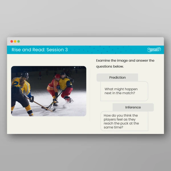 KS2 Rise And Read Ice Hockey Resource | Classroom Secrets